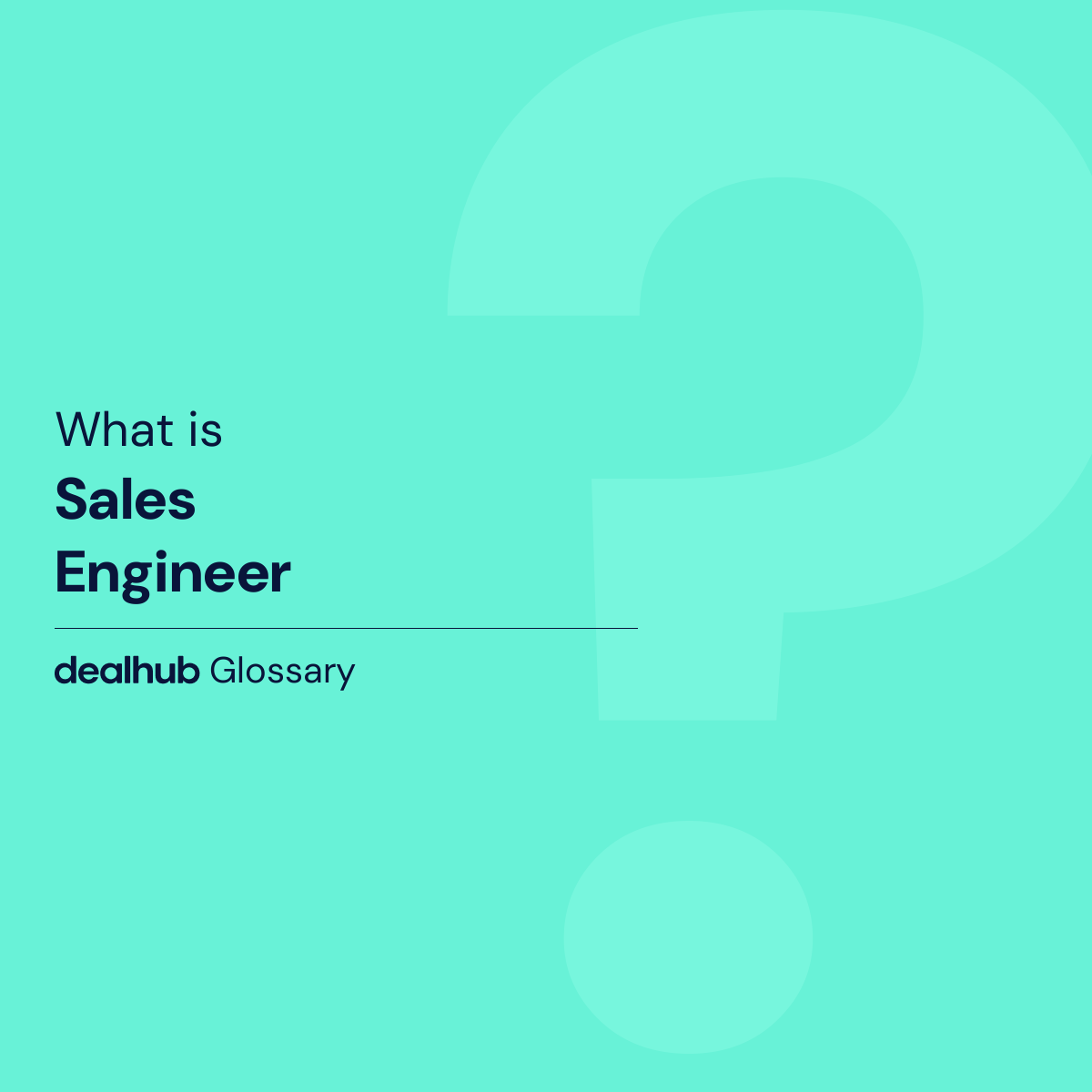 What is a Sales Engineer? | DealHub